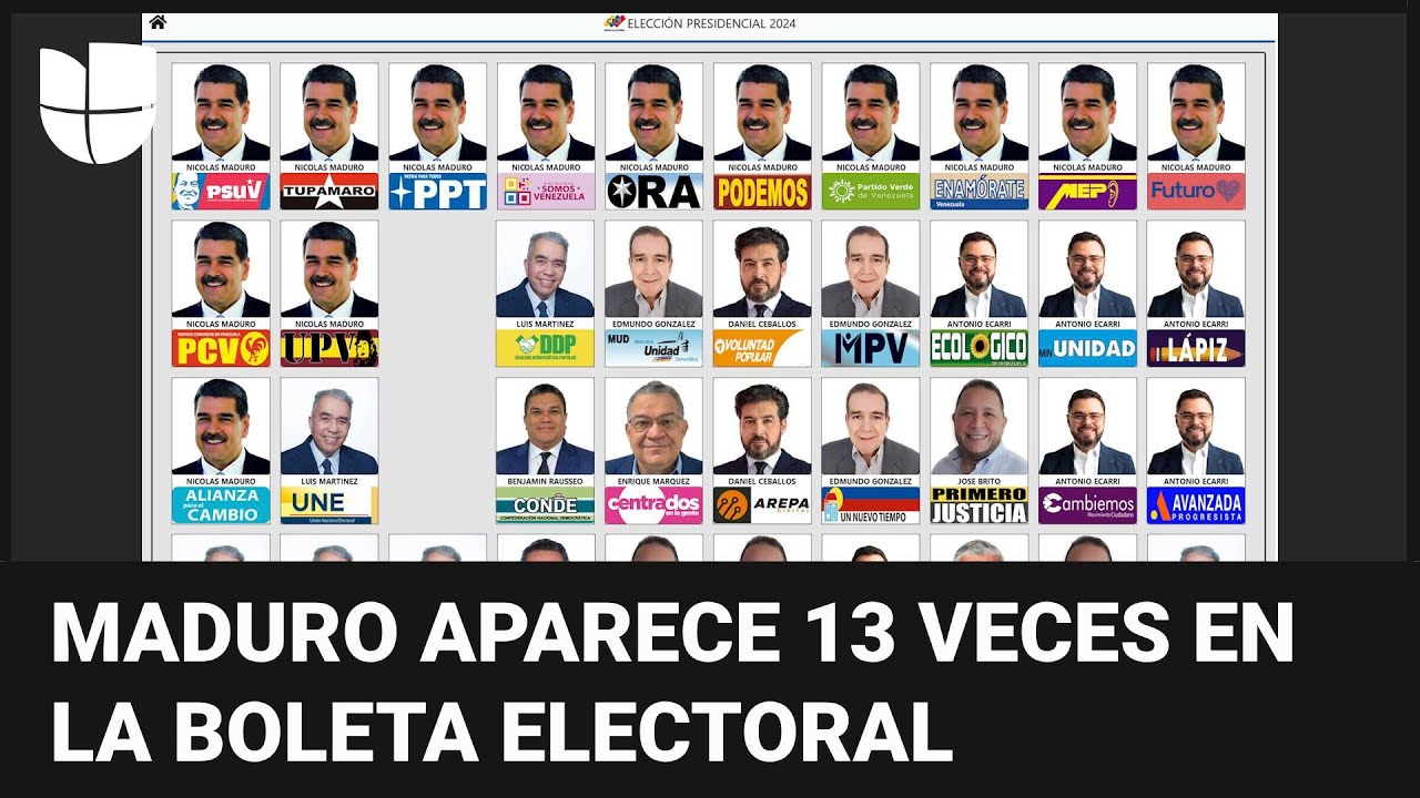 Elecciones de Venezuela: Nicolás Maduro aparece 13 veces en la boleta ...