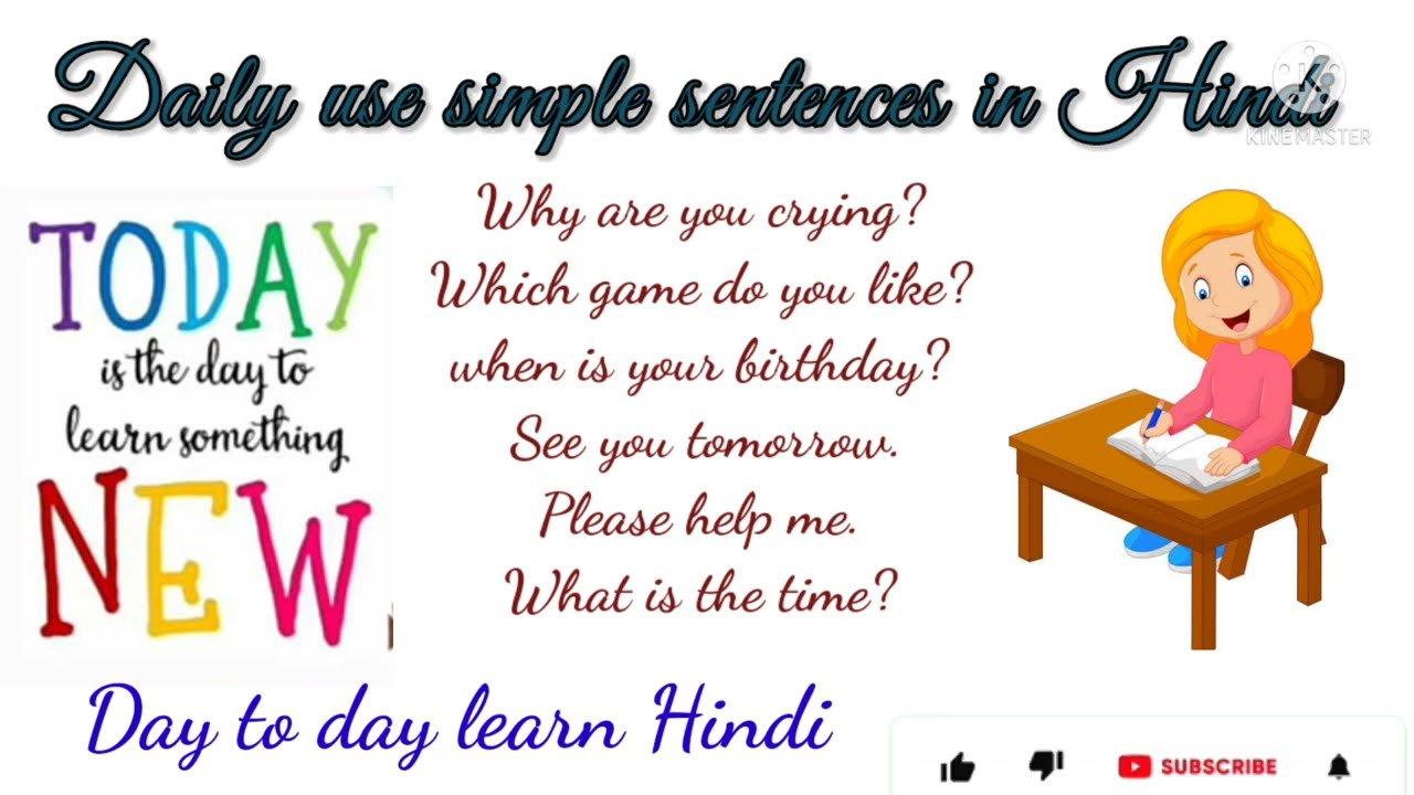 Spoken Hindi । Daily use simple sentences in Hindi through English ...