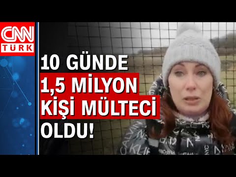 Ukraynalılar ülkelerini gözyaşlarıyla terk ediyor! Rusya - Ukrayna savaşı...