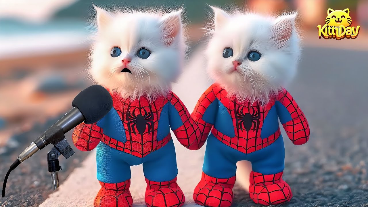 KUCING NYANYI ANAK KUCING MEONG MEONG KITTYDAV KUCING WARNA WARNI GEMOY ...