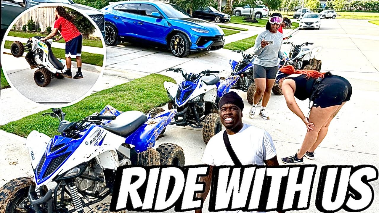 WE RODE 4 WHEELERS ON THE OTHER SIDE OF TOWN TO THE LEE FAMILY HOUSE ...