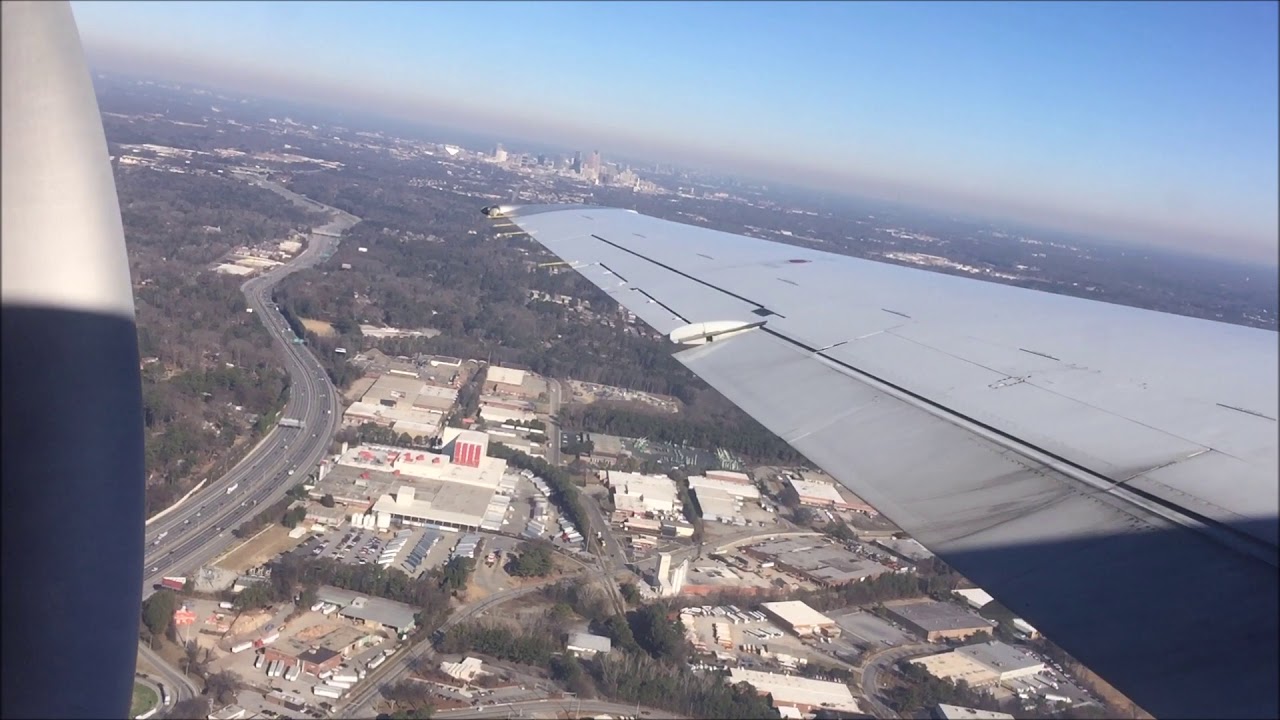 Delta airlines Boeing 717-200 push back & takeoff from ATL - YouTube
