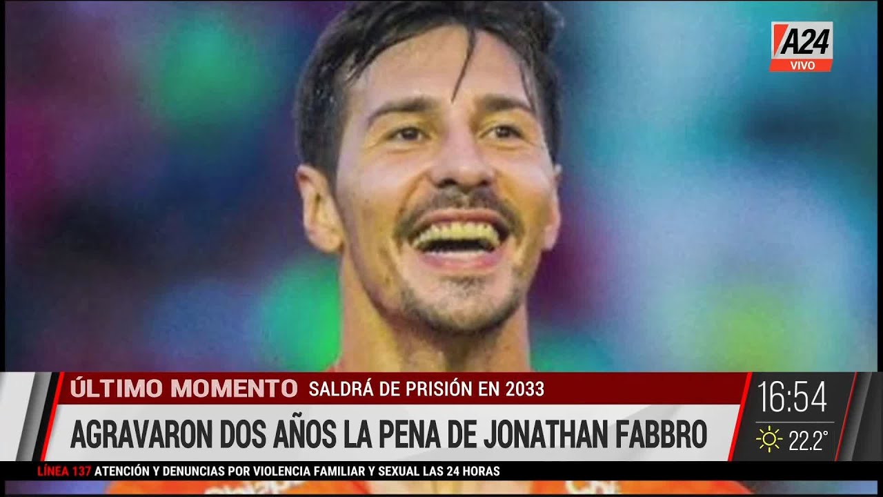 🚨 Agravaron dos años la pena de Jonathan Fabbro 🚨 I A24 - YouTube