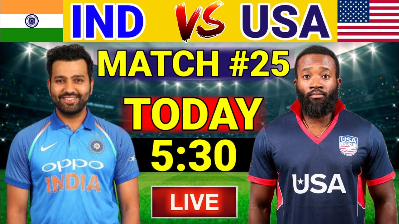 T20 World Cup 2024 Match 25 | India Vs USA Match Time | Ind Vs USA ...