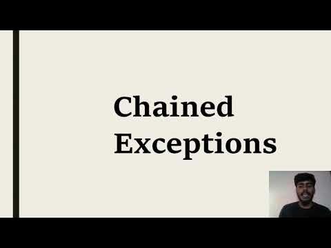 CREATING EXCEPTION SUBCLASS AND CHAINED EXCEPTION ..JAVA - YouTube