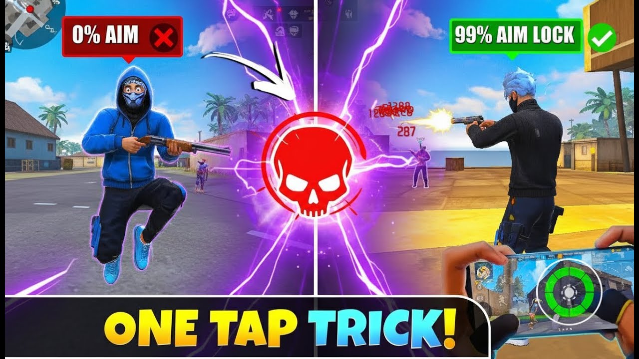 Only Red Number Headshot Trick Free Fire Free Fire headshot setting ...