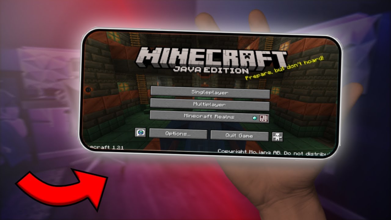 Playing Minecraft Java on PHONE... - YouTube