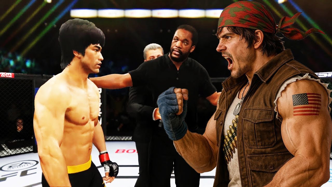 PS5 | Bruce Lee vs. American Ralf Fighter (EA Sports UFC 4) - YouTube