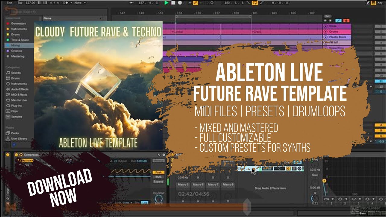 Ableton Live Future Rave Template - Cloudy by Innovation Sounds - YouTube