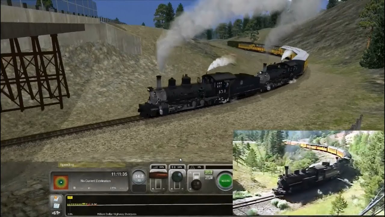 Durango & Silverton Railroad, Real Life Vs Train Simulator, part 1 ...