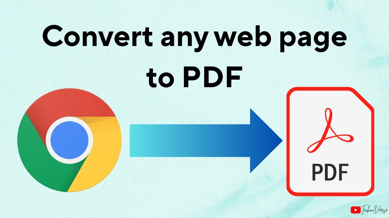 Convert Web Page to PDF | Step-by-Step Tutorial - YouTube