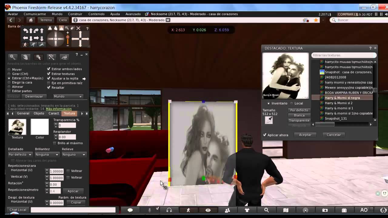 TUTORIAL PARA CONSTRUIR UN CUADRO DE FOTO DESDE MI VISOR FIRESTORM EN SECOND LIFE (lo básico ...