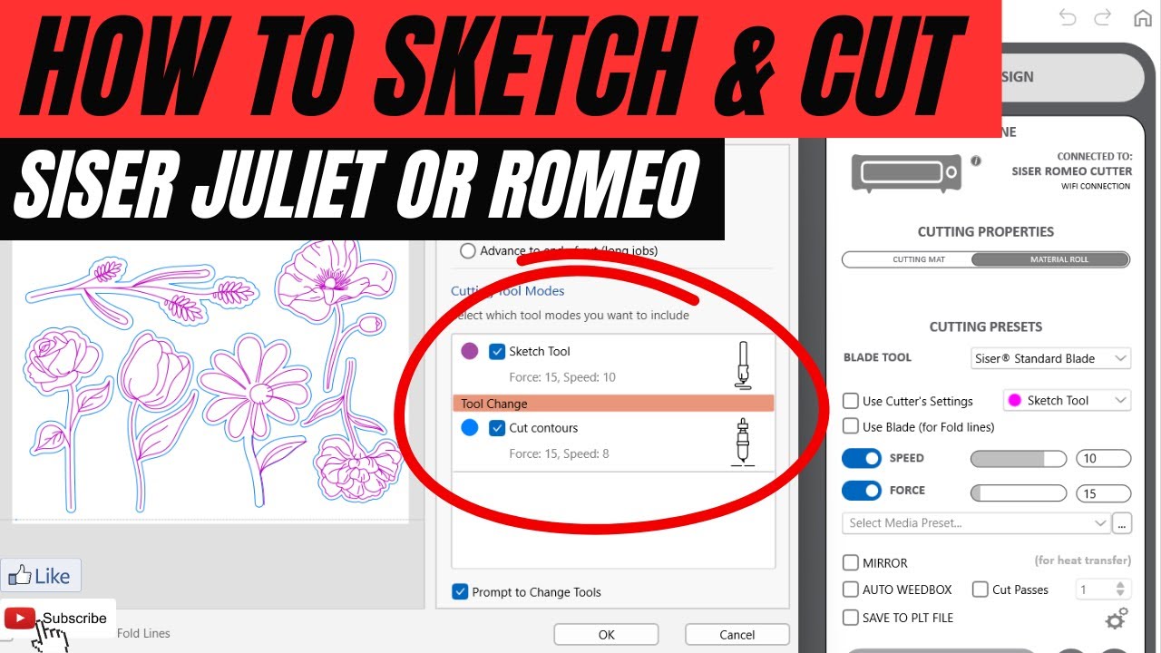 Easy Sketch & Cut Tips for Beginners | Siser Juliet & Romeo Step-by ...