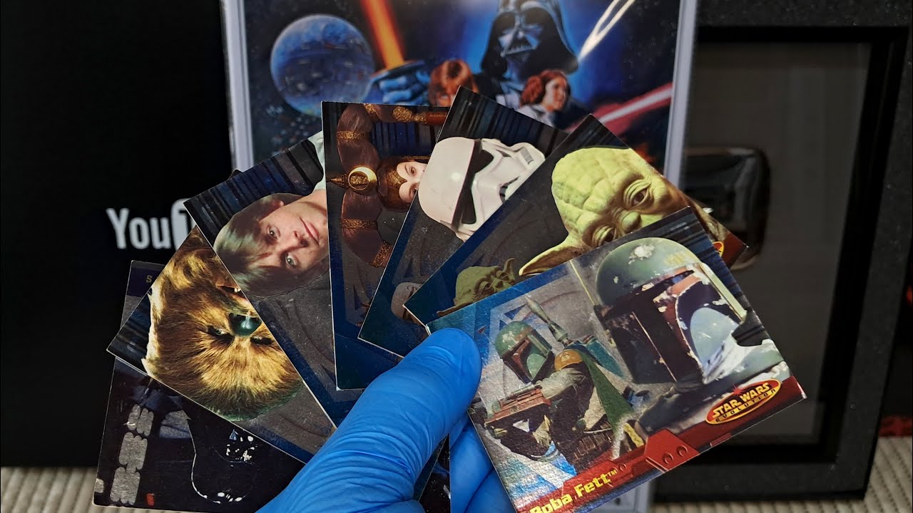 Topps Star Wars Evolution Trading Cards Set Almost Complete Collection 2001 Karty - YouTube