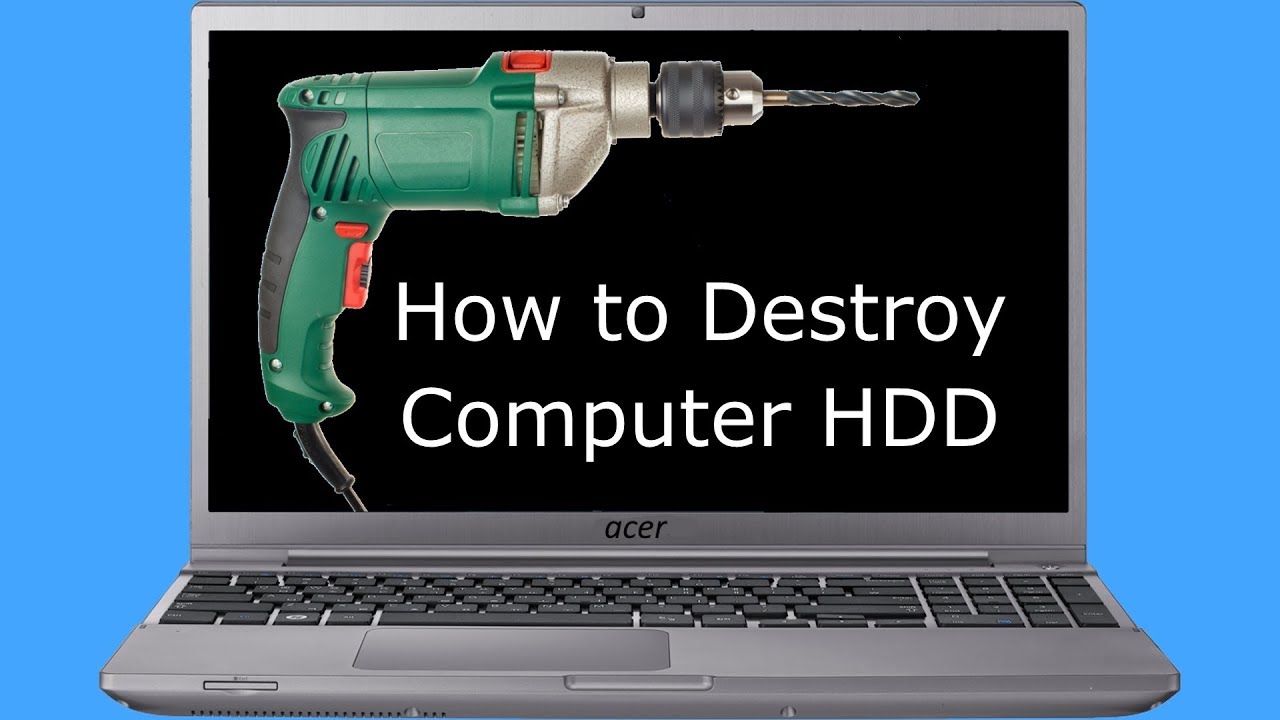 How to Destroy Computer HDD - YouTube