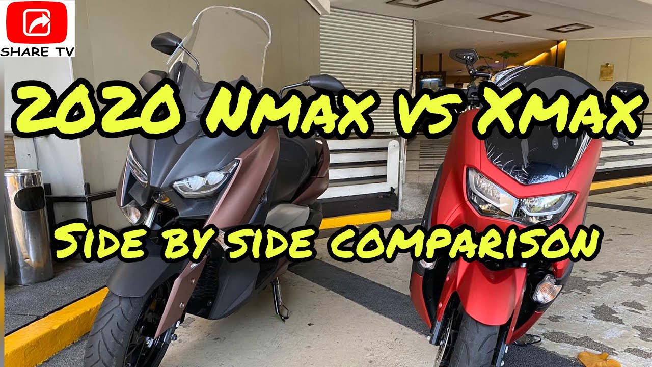 2020 New Nmax vs Xmax Side by Side Comparison @sharetvph - YouTube