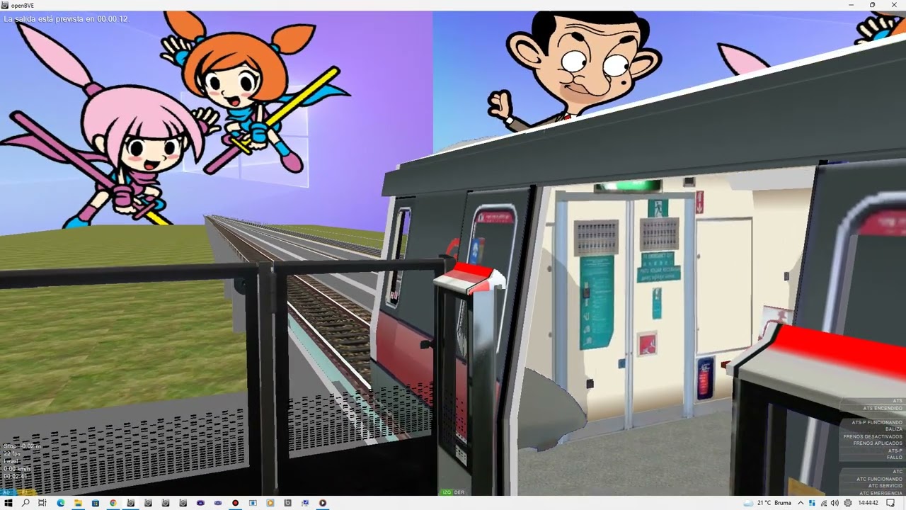 Openbve SMRT C151 PMSM Arriving and departing at NS12 Canberra - YouTube