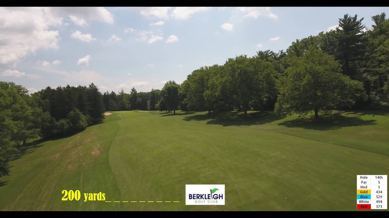 Berkleigh Golf Club Flyover - 14th hole - YouTube