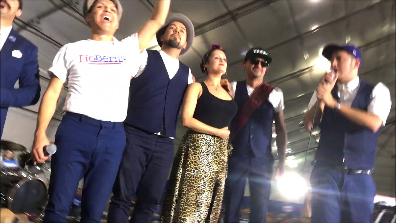 Bernie Sanders @ San Jose CA x Claytown Troupe "Alabama ...