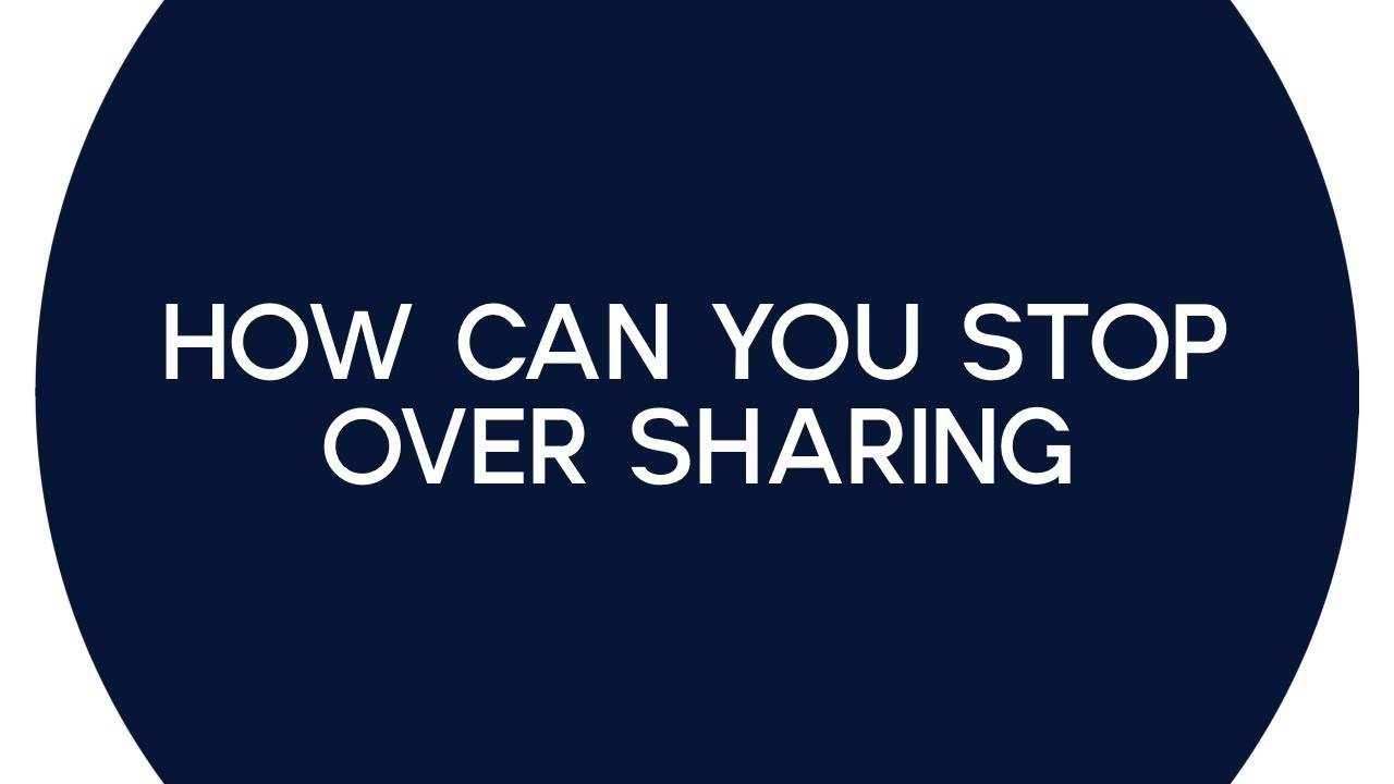 How can you stop over sharing #selfworth #healer #spiritual - YouTube