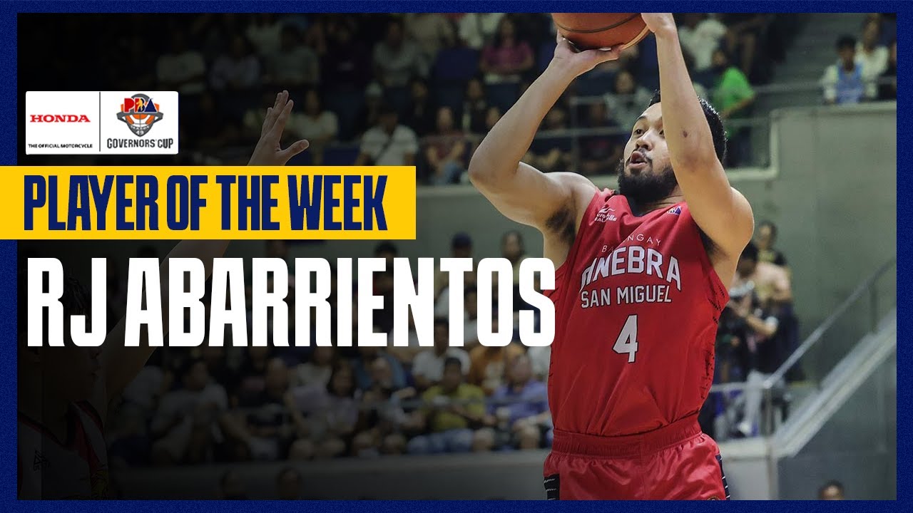 RJ ABARRIENTOS | PLAYER OF THE WEEK | PBA SEASON 49 GOVERNORS' CUP ...