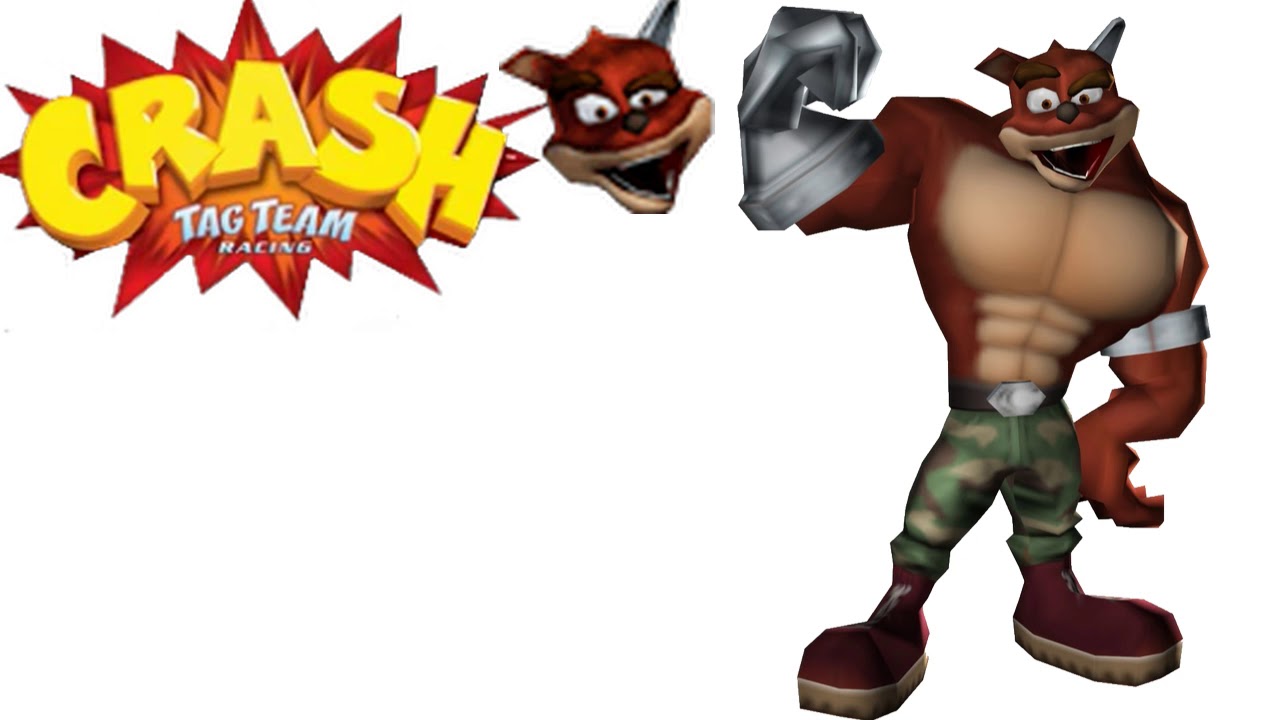 Crash Tag Team Racing Crunch Bandicoot Voice Clips - YouTube