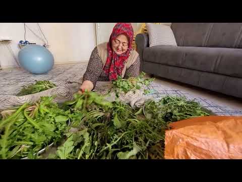 ANNEME GÖTÜRMEK İÇİN TOPLADIĞIM OTLARI TEMİZLİYORUM #PART2