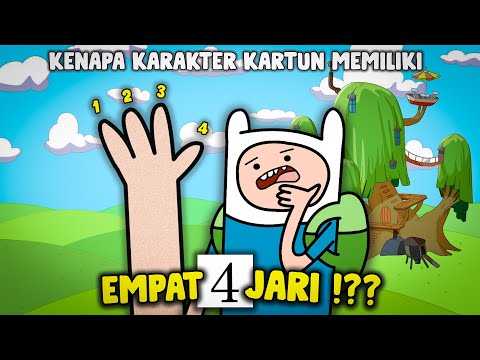 kenapa karakter kartun hanya memiliki 4 jari ? 🤔