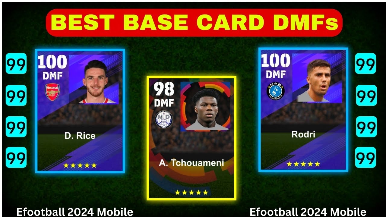 BEST BASE CARD DMFs EFOOTBALL 24 | Best CDM Pes 24 |🥵⚡ | PES 2024 ...