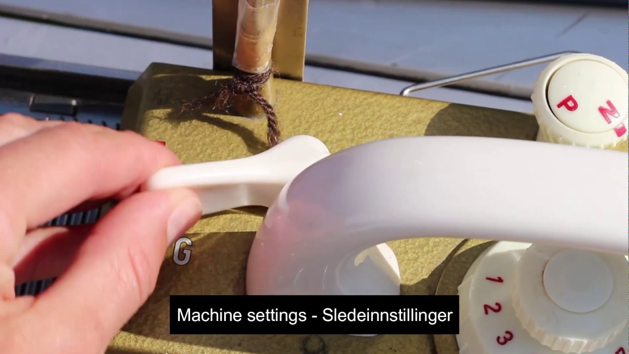 Two color tweed stitch - Passap Automatic - YouTube