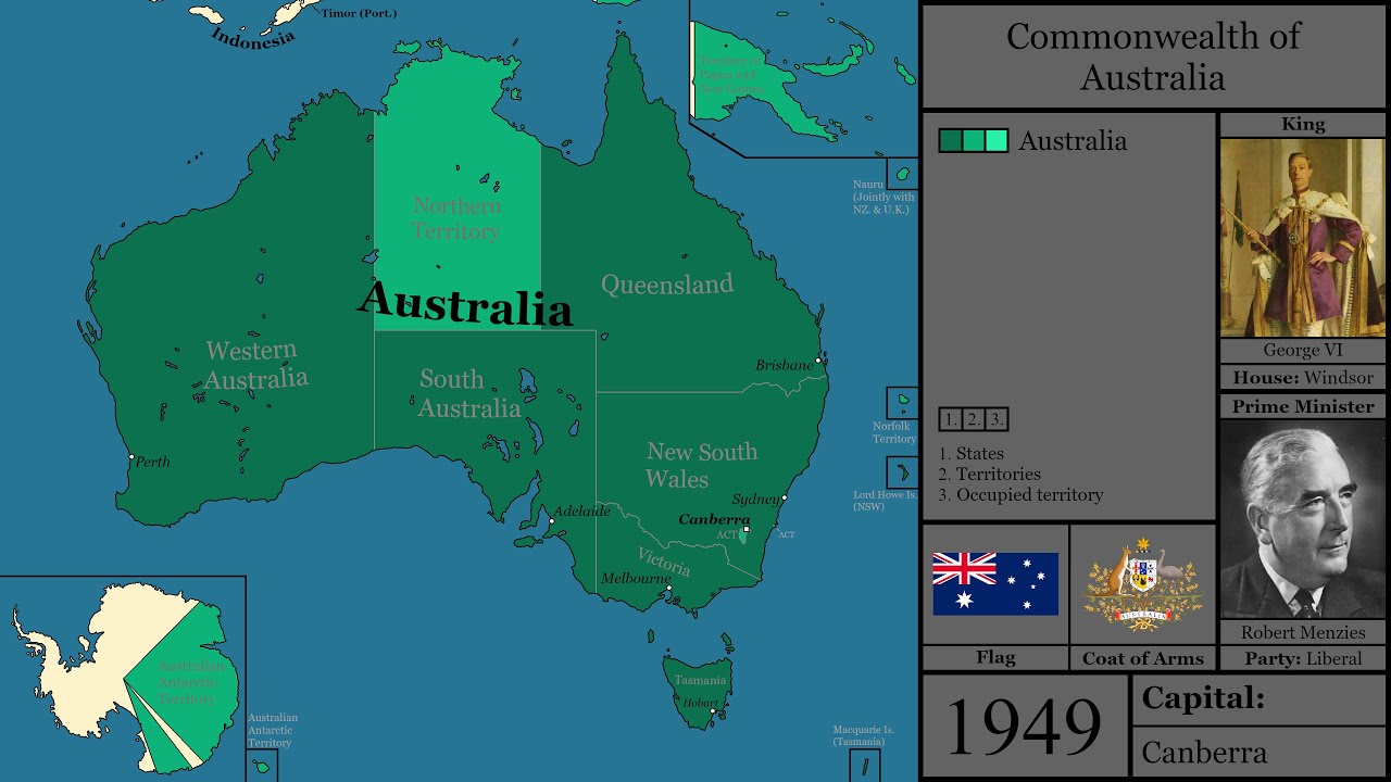 The History of Australia: Every Year - YouTube