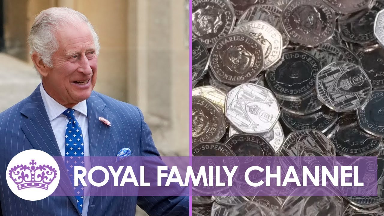 On With His Head: King Charles' Face on New 50p - YouTube