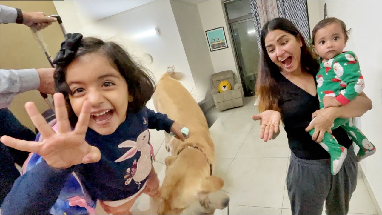 Meeting Rashi and Pihu after Australia/UK Trip - YouTube
