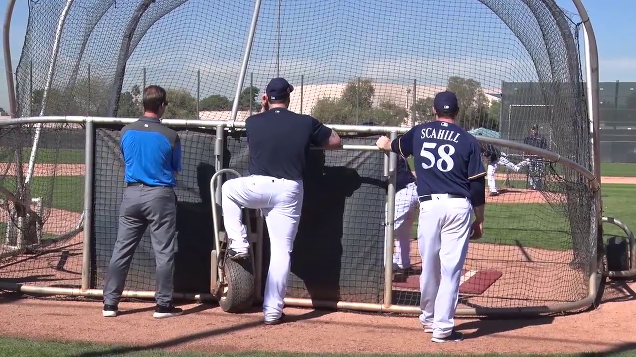Brewers' Rob Scahill has a second love to baseball - YouTube