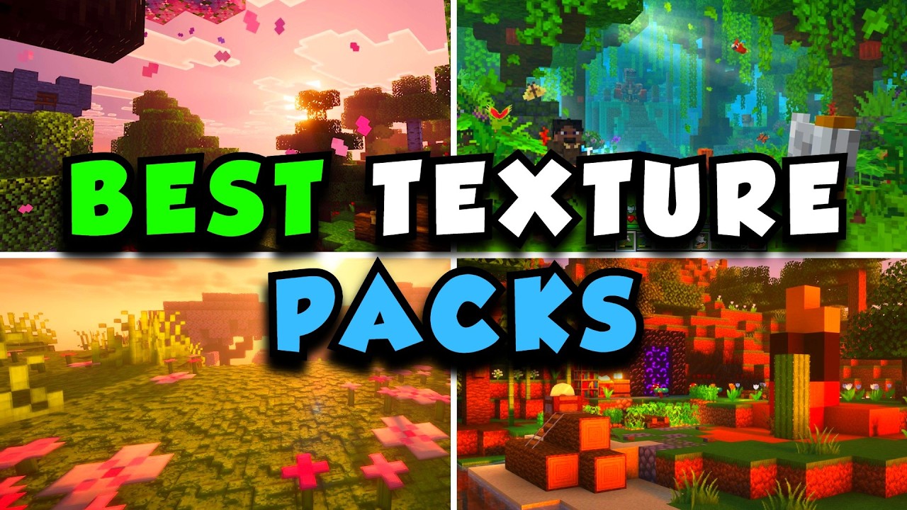 BEST MINECRAFT TEXTURE PACKS | Java and Bedrock minecraft - YouTube