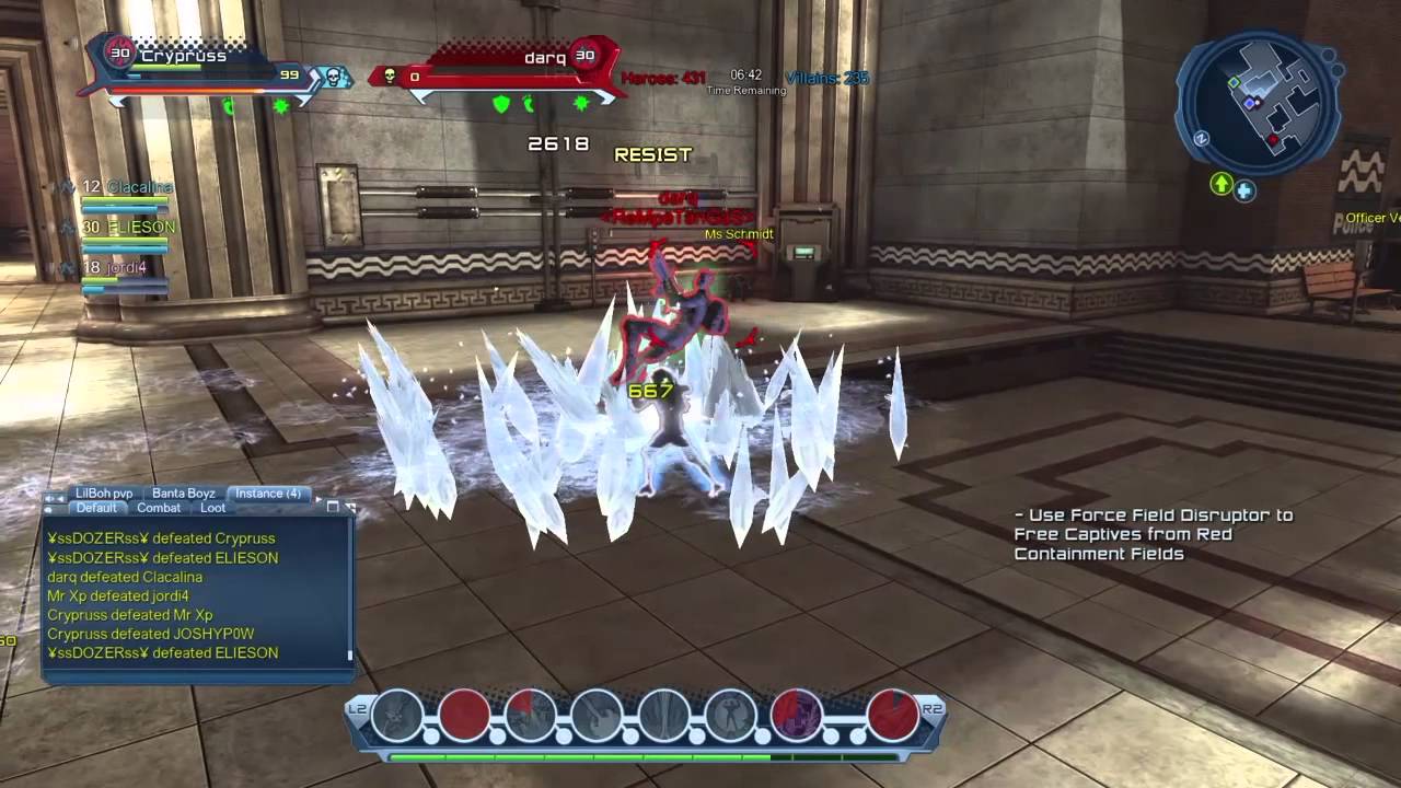 DCUO | Ice PvP Dps Gameplay - YouTube