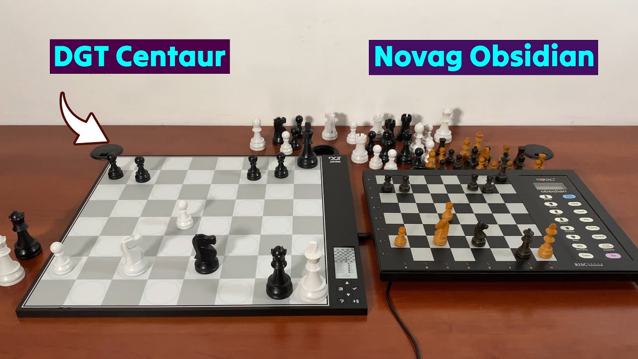 Novag Obsidian Chess Computer vs. DGT Centaur 👑 Gadgetify - YouTube