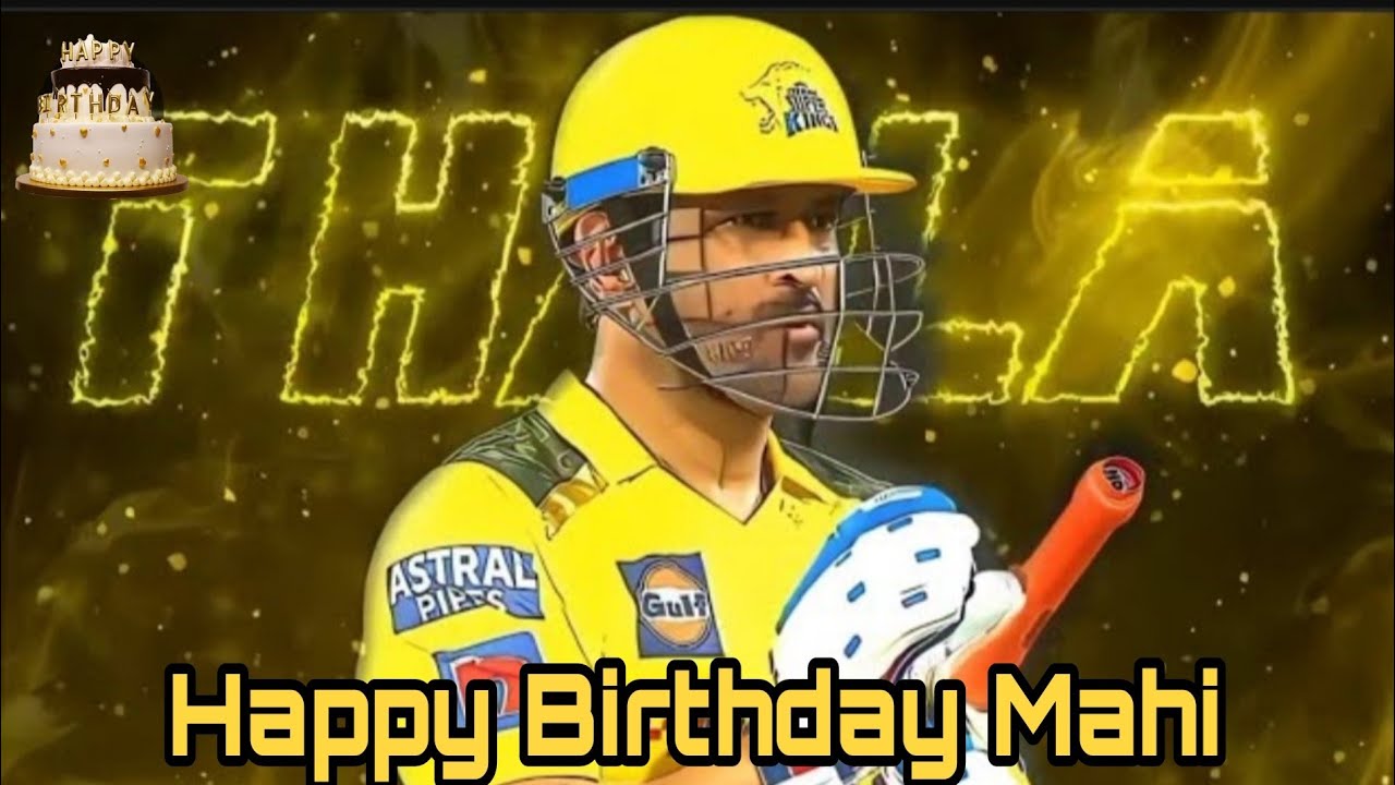 Happy birthday Mahi #shortsvideo #shorts #mahi - YouTube