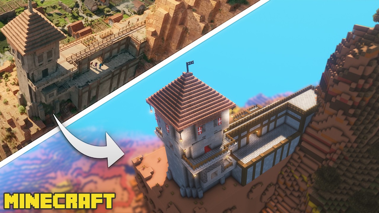 How to build minecraft movie trailer castle Full Tutorial - YouTube