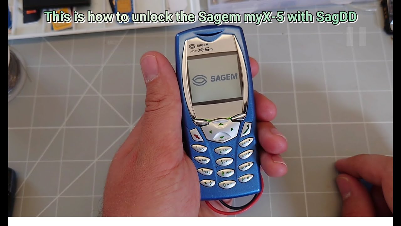 How to Unlock the Sagem myX-5 with SagDD - YouTube