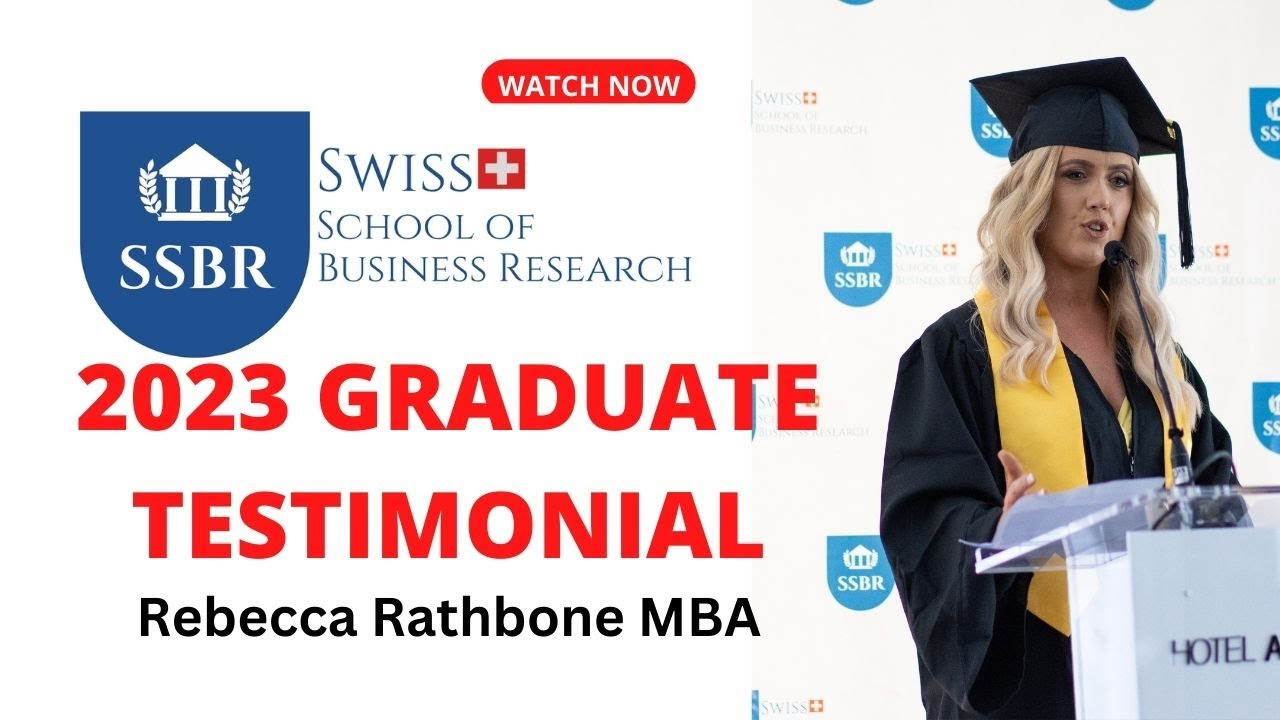 SSBR Graduation Rebecca Rathbone MBA (United Kingdom) - YouTube
