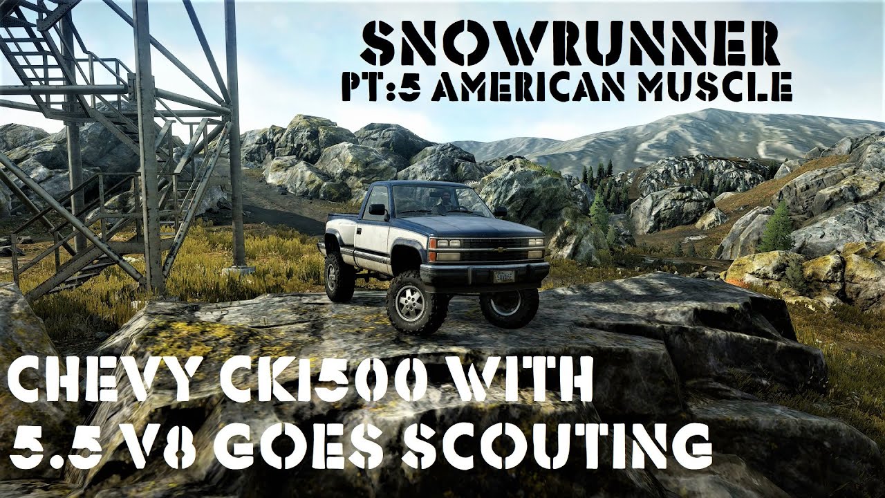 Snowrunner Xbox One Pt:5 American Muscle Chevy pickup with CRAZY 5.2 V8 ...