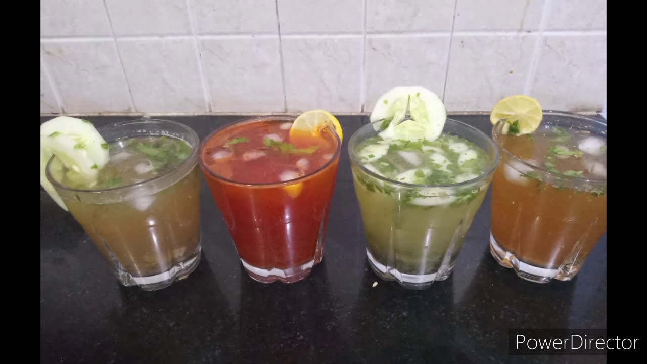 Different Types of Sharbat at home!!!!!! - YouTube