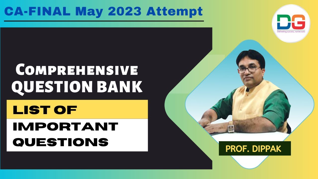 Comprehensive Question Bank-Important Questions May -23 - YouTube