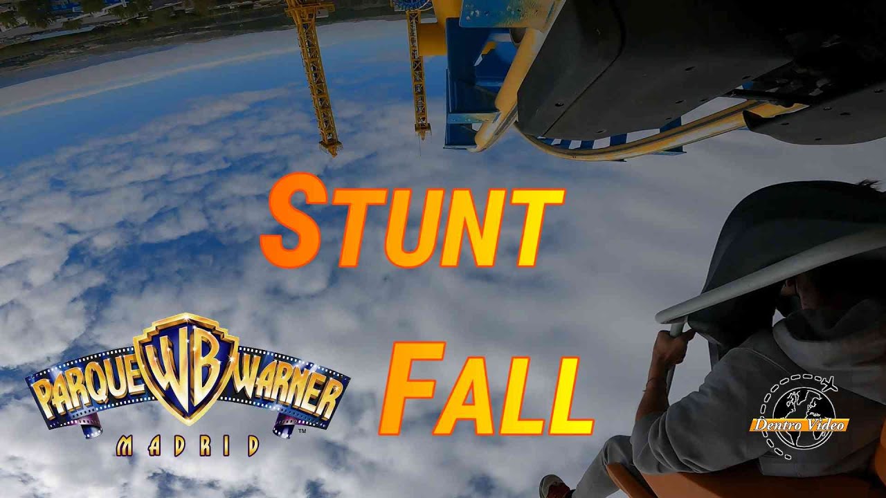 4k - STUNT FALL - Parque Warner Madrid. - YouTube