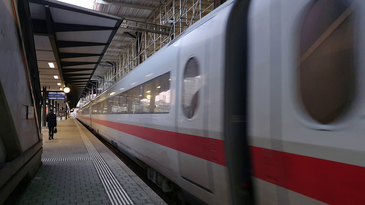 🇩🇪🇨🇭 DB ICE 1 BR401 in Basen SBB fährt ab - YouTube