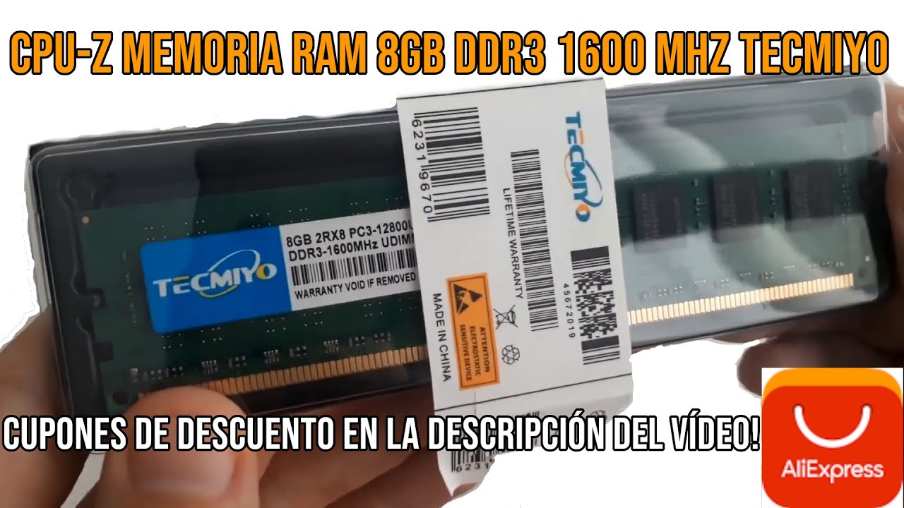 CPU-Z Memoria RAM 8GB DDR3 1600 MHz TECMIYO RAM de AliExpress tienda ...