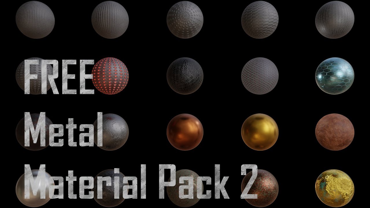 Blender Metal Materials - 20 Free Procedural Metal Materials ...