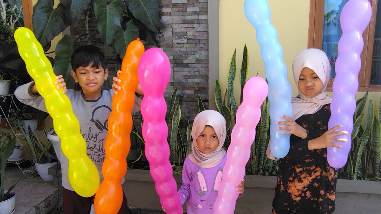 Seru ‼️ Bernyanyi balonku ada lima | lagu anak indonesia | #balloon_pop ...