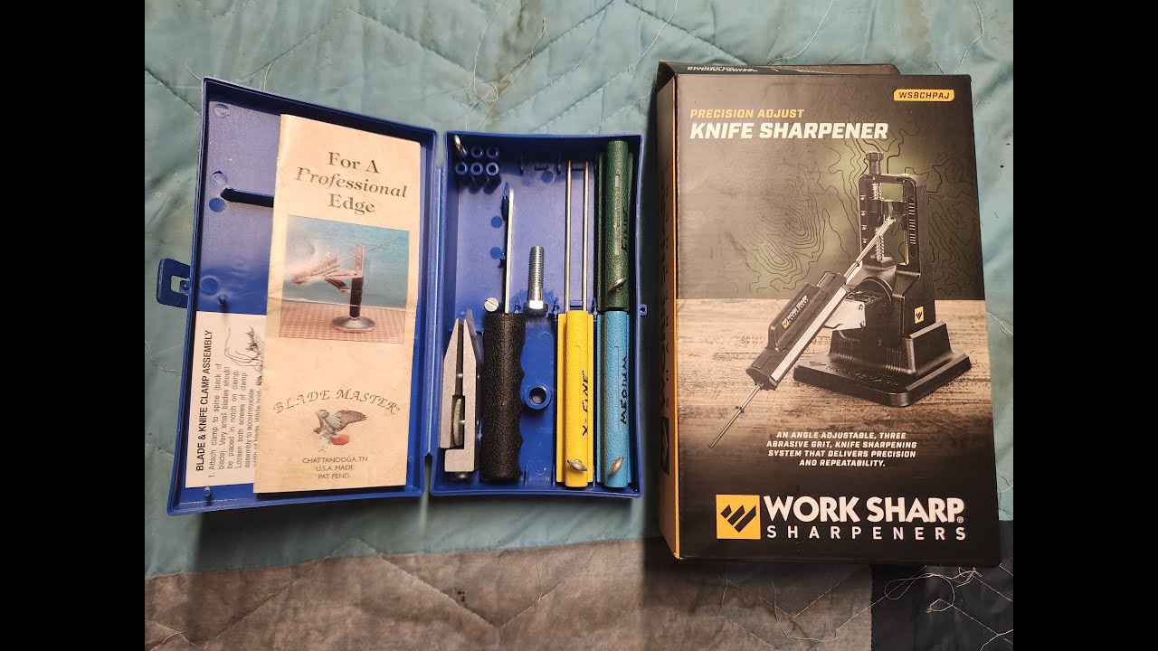 Vintage "Blade Master" and Current "Work Sharp WSBCHPAJ" Knife ...